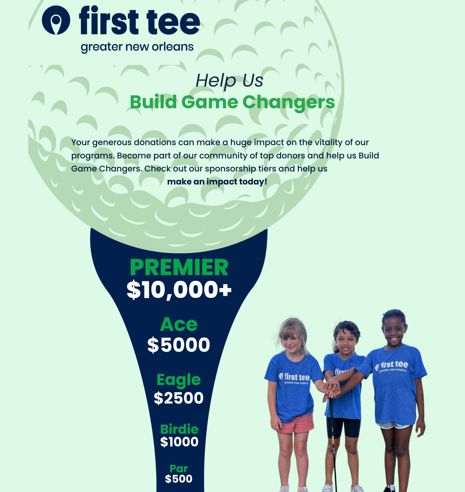 Donate - First Tee - Greater New Orleans